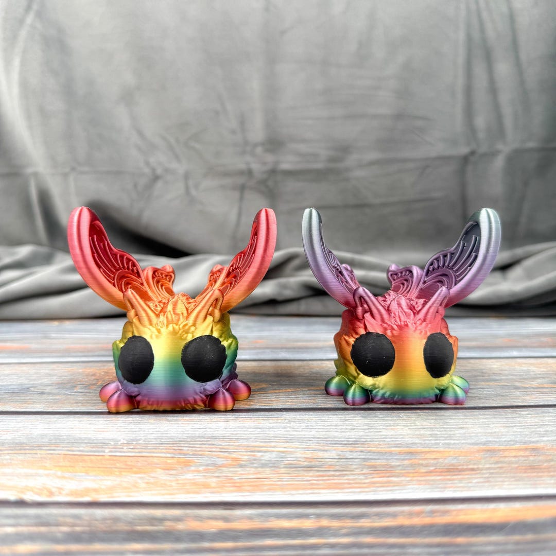 Butterfly Puffling 3D Printed Fidget Figure - Etsy