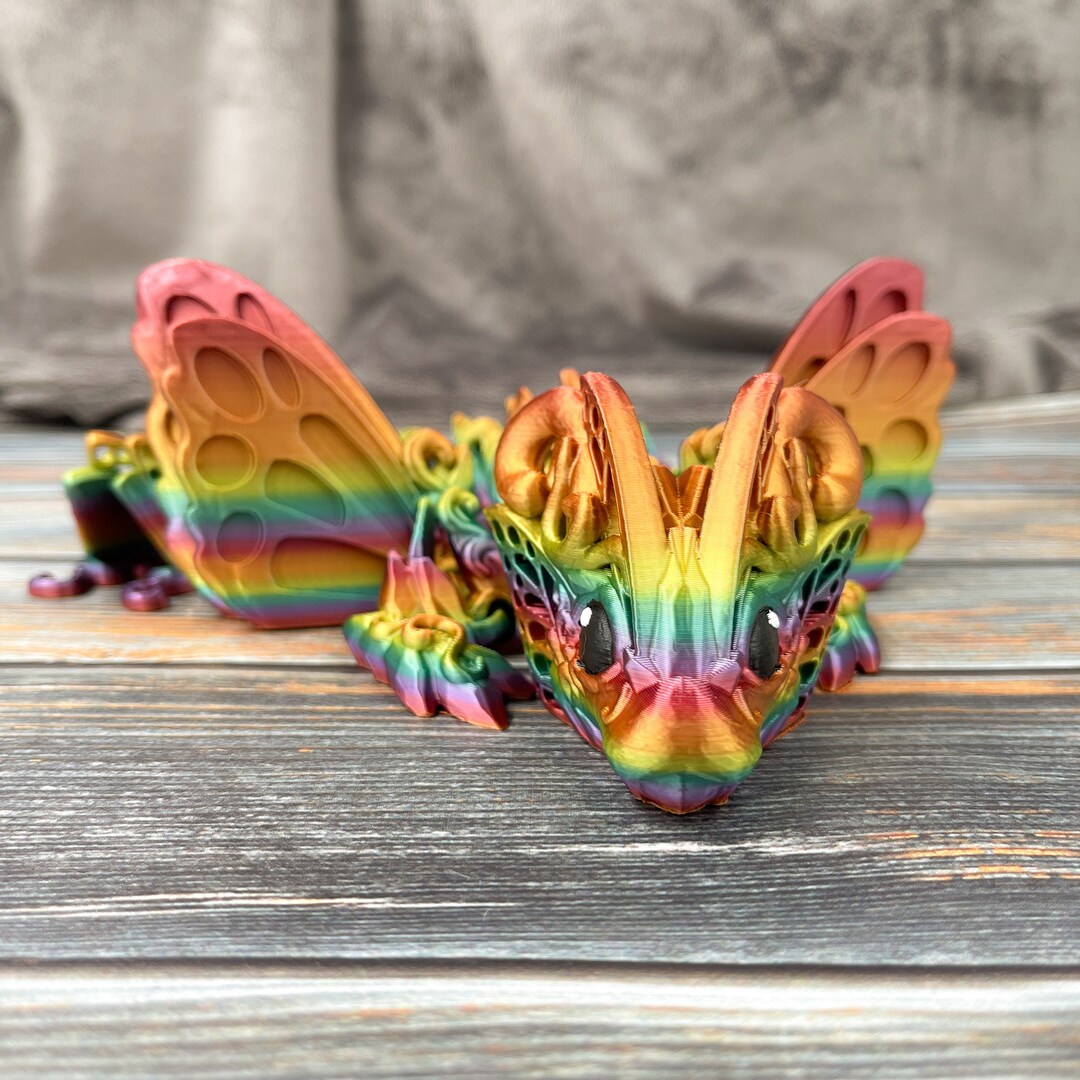 Baby Butterfly Wing Dragon 3D Printed Articulated Figure - Etsy
