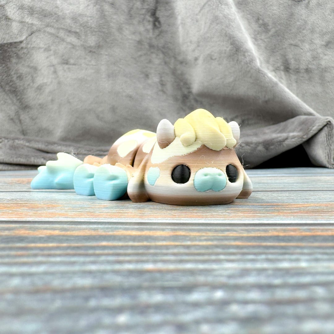 Cow 3D Printed Articulated Fidget Figure - Etsy