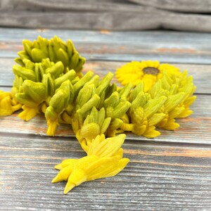 Baby Sunflower Dragon 3D Printed Articulated Figure - Etsy