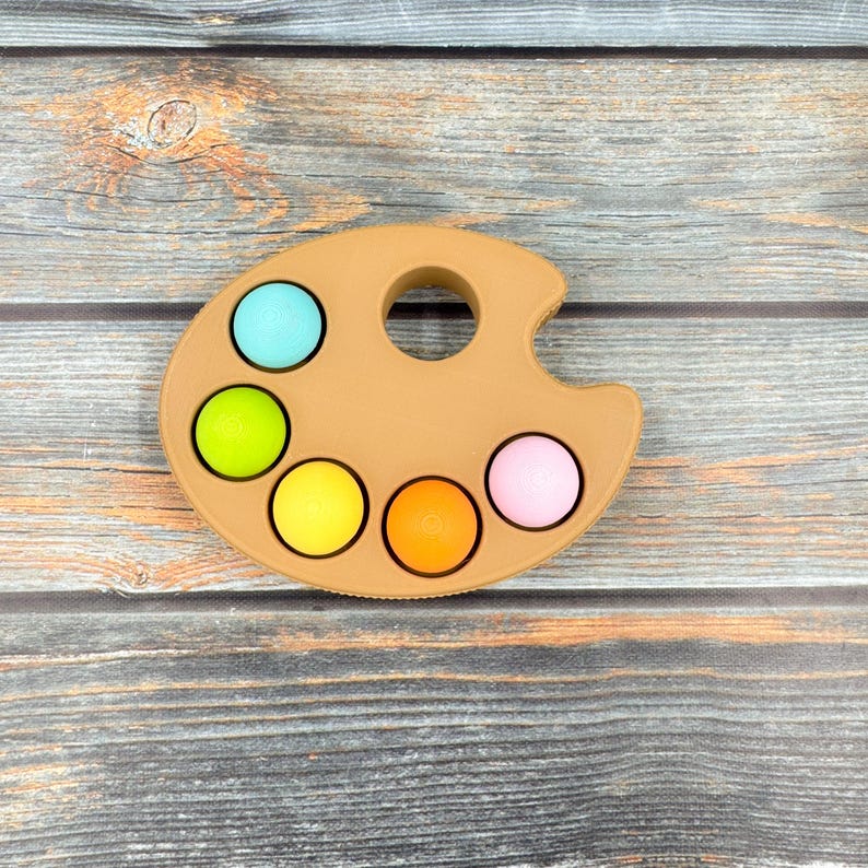 Paint Palette Multi Clicker 3D Printed Clicker Fidget - Etsy