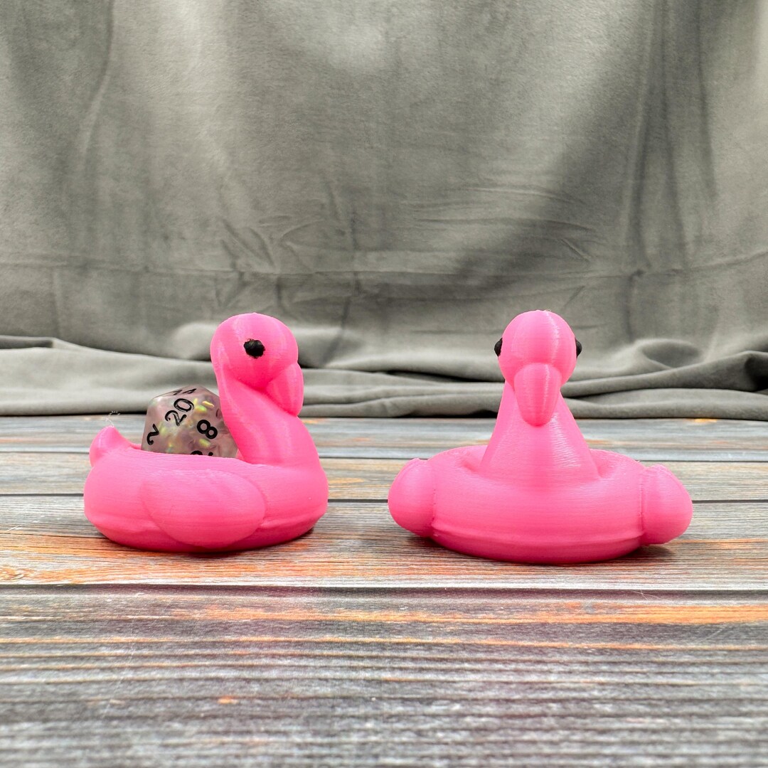 Flamingo Floatie 3D Printed Dice Buddy - Etsy