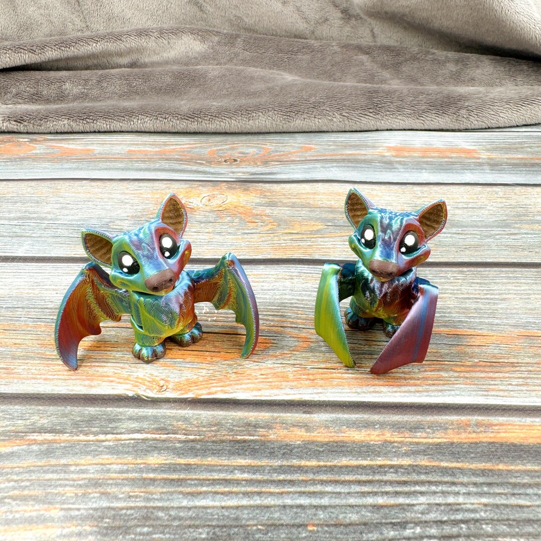 Mini Fruit Bat Articulated 3D Printed Fidget Figure - Etsy