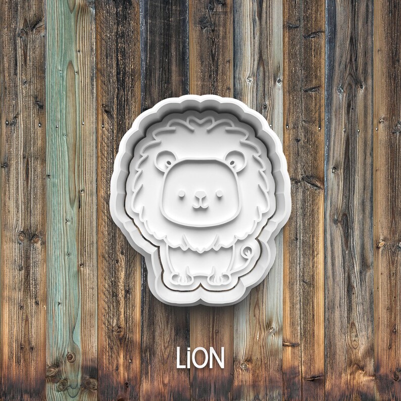 Wild Animals Cookie Cutters, Cookie Stamps - Etsy