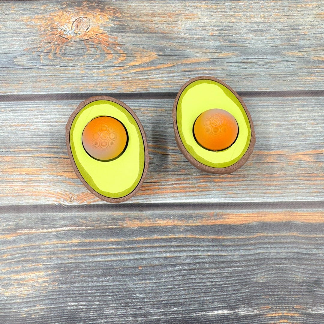 Avocado 3D Printed Clicker Fidget - Etsy