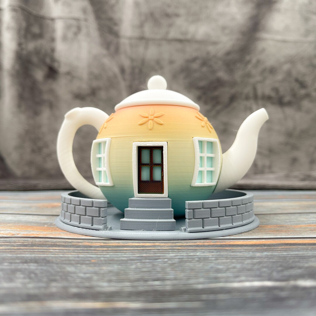 Teapot Fairy House - 3D Printed, Whimsical Garden Decor, Perfect for ...