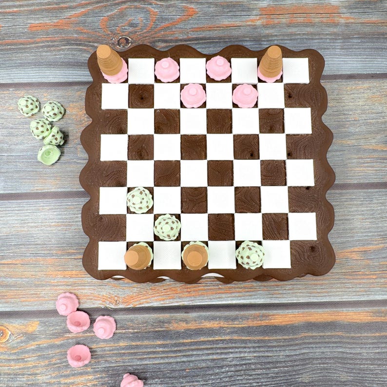 Ice Cream Sandwich Checkers 3D Printed Game - Etsy