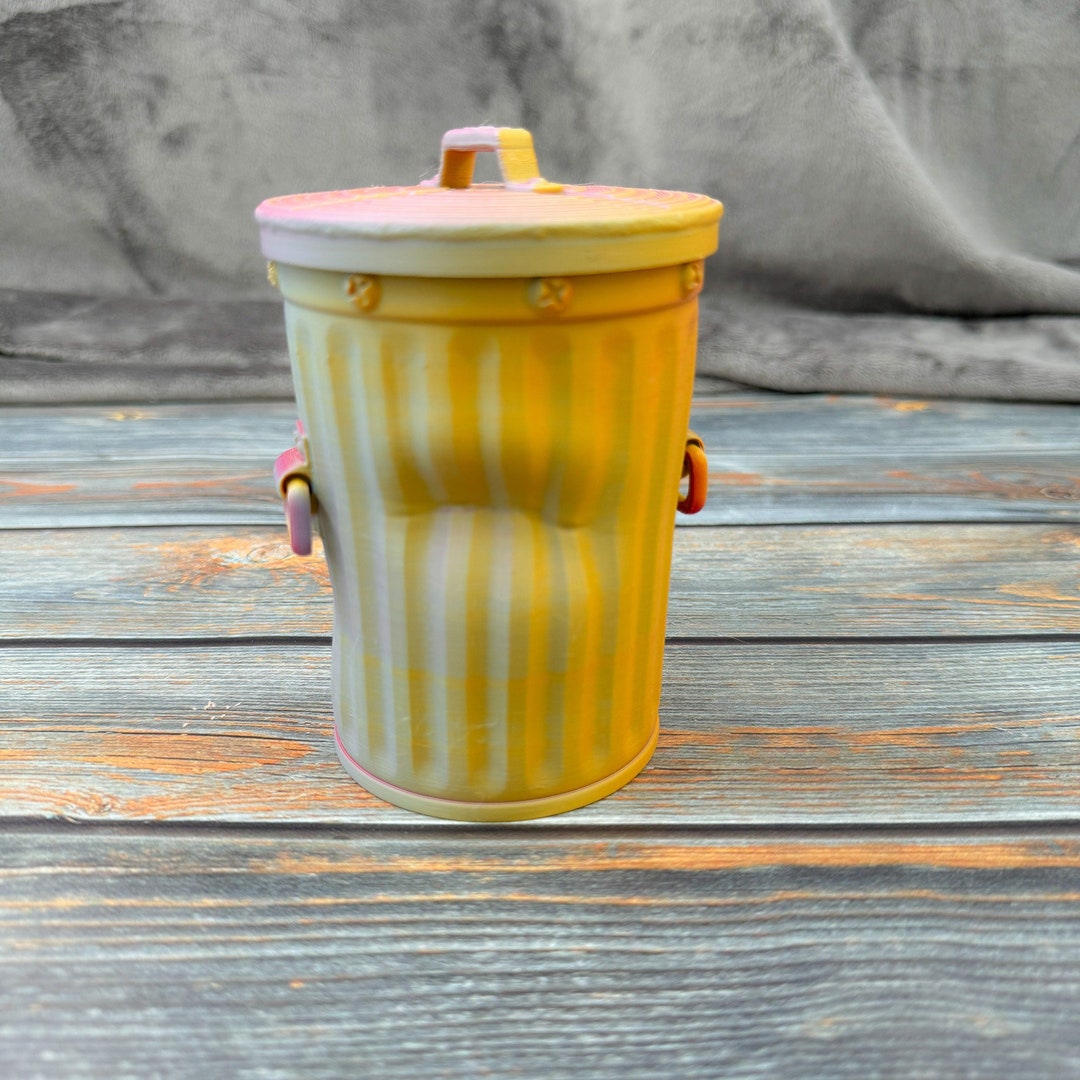 Battered Trash Can 3D Printed Figure - Etsy