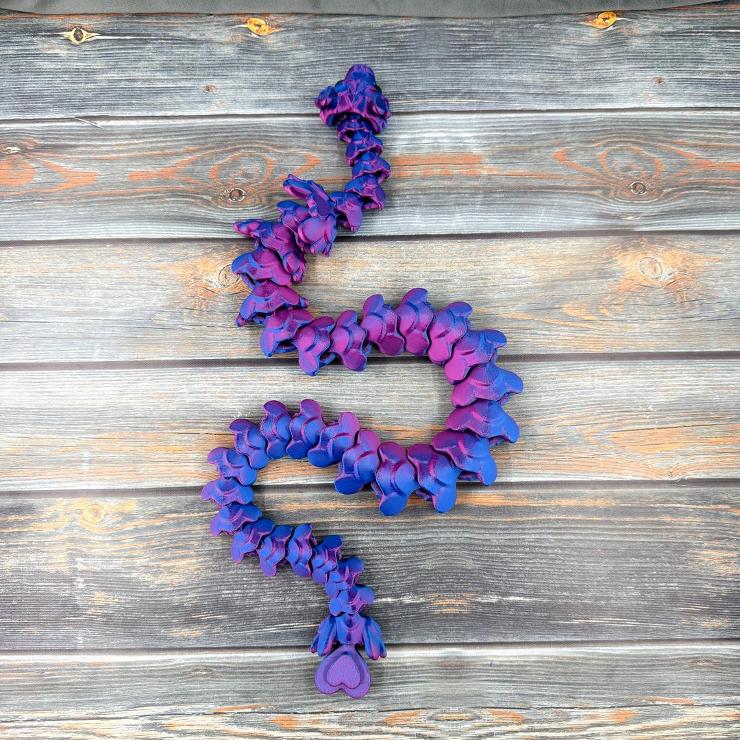 Cupid Snake Articulated 3D Printed Fidget Figure - Etsy