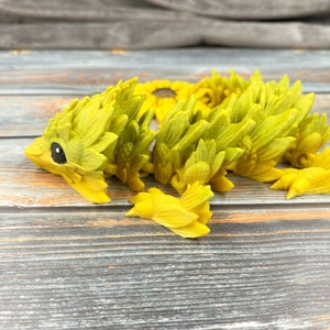 Baby Sunflower Dragon 3D Printed Articulated Figure - Etsy