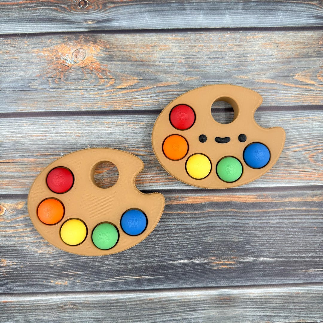 Paint Palette Multi Clicker 3D Printed Clicker Fidget - Etsy