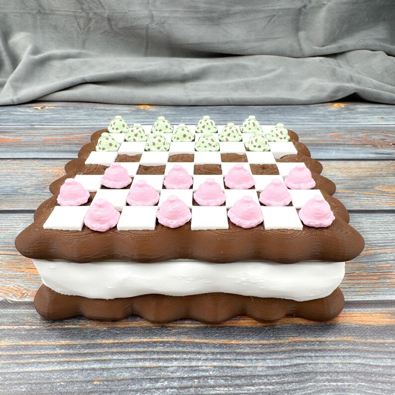 Ice Cream Sandwich Checkers 3D Printed Game - Etsy
