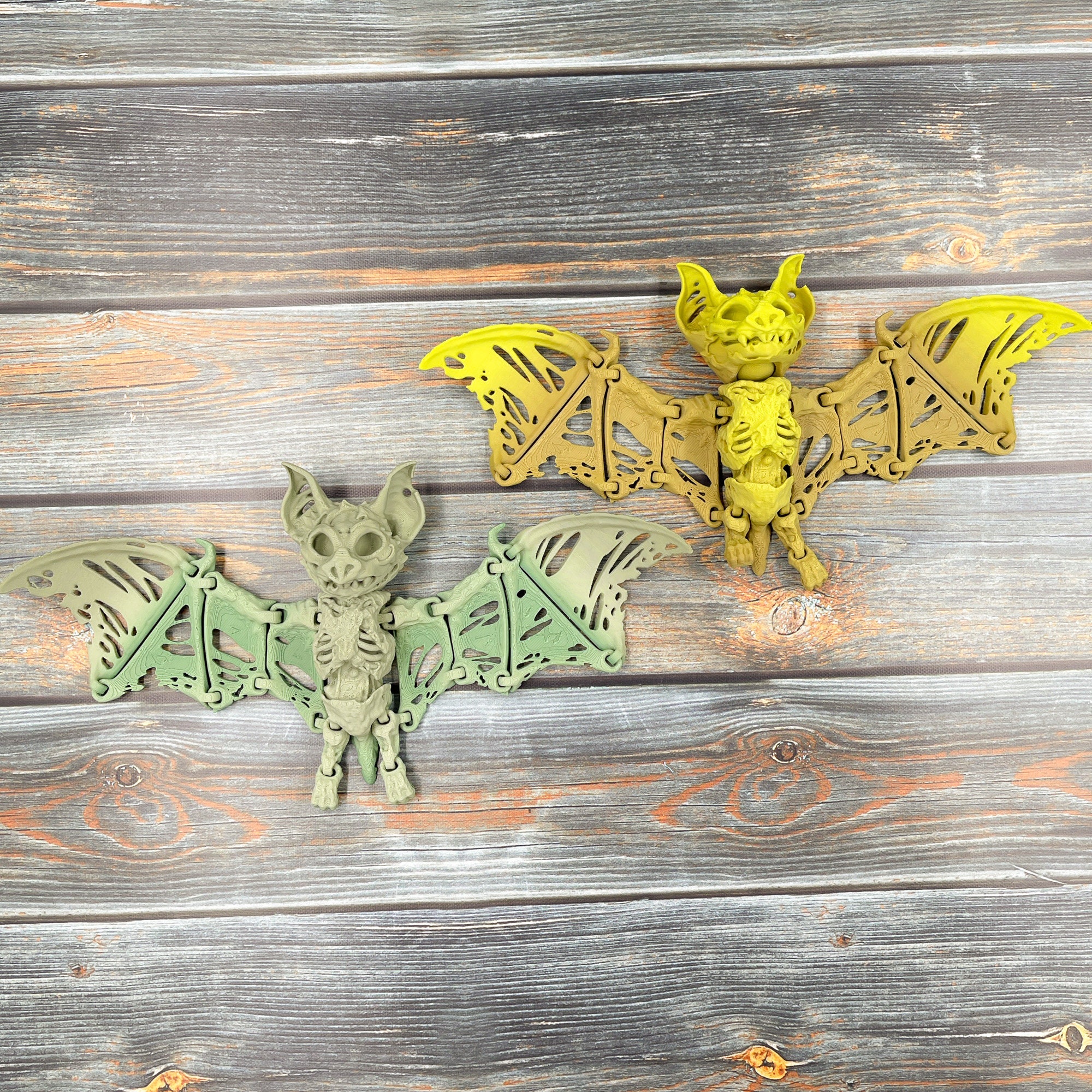 Spooky Zombat Articulated 3D Printed Halloween Figure in Camouflage - Etsy