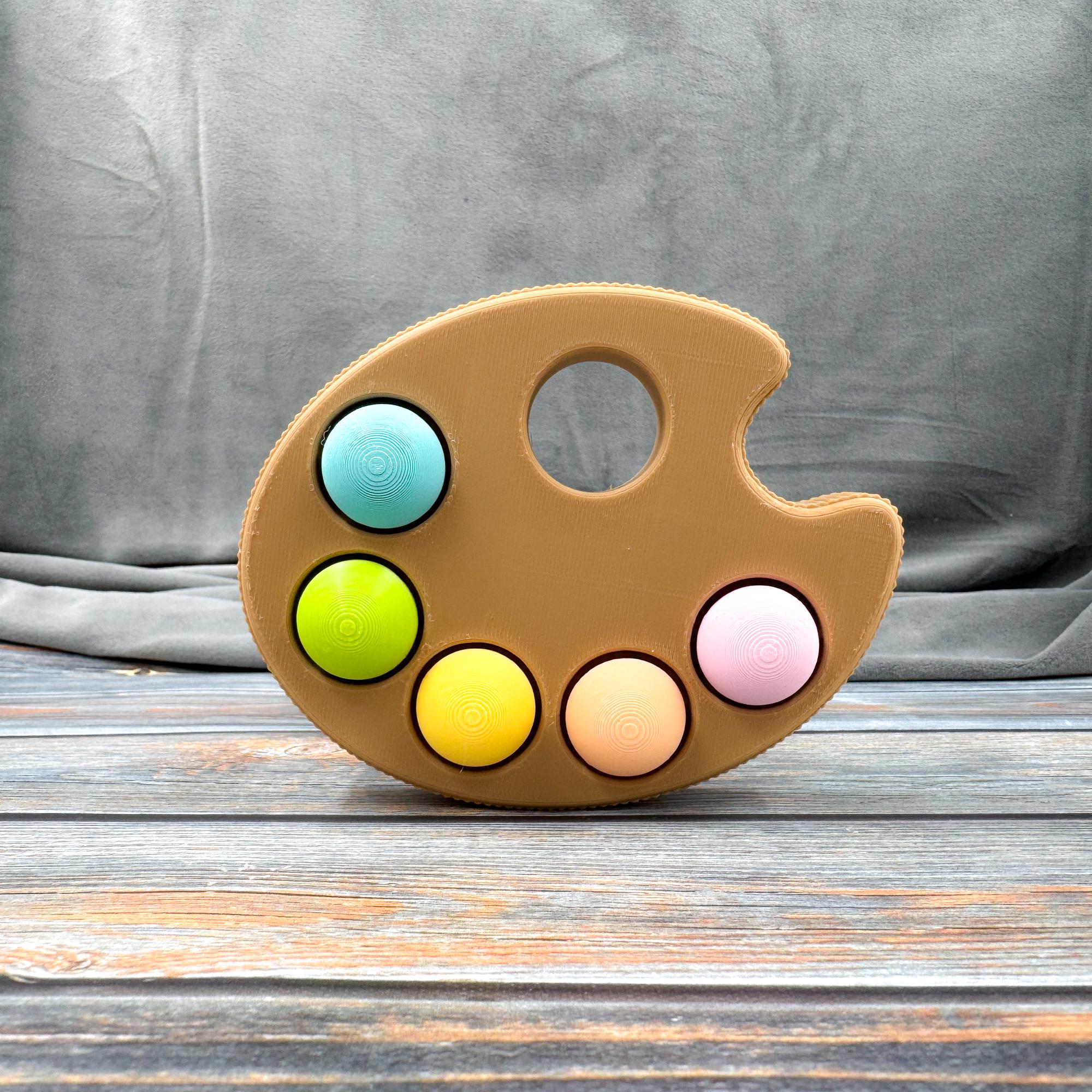 Paint Palette Multi Clicker 3D Printed Clicker Fidget - Etsy