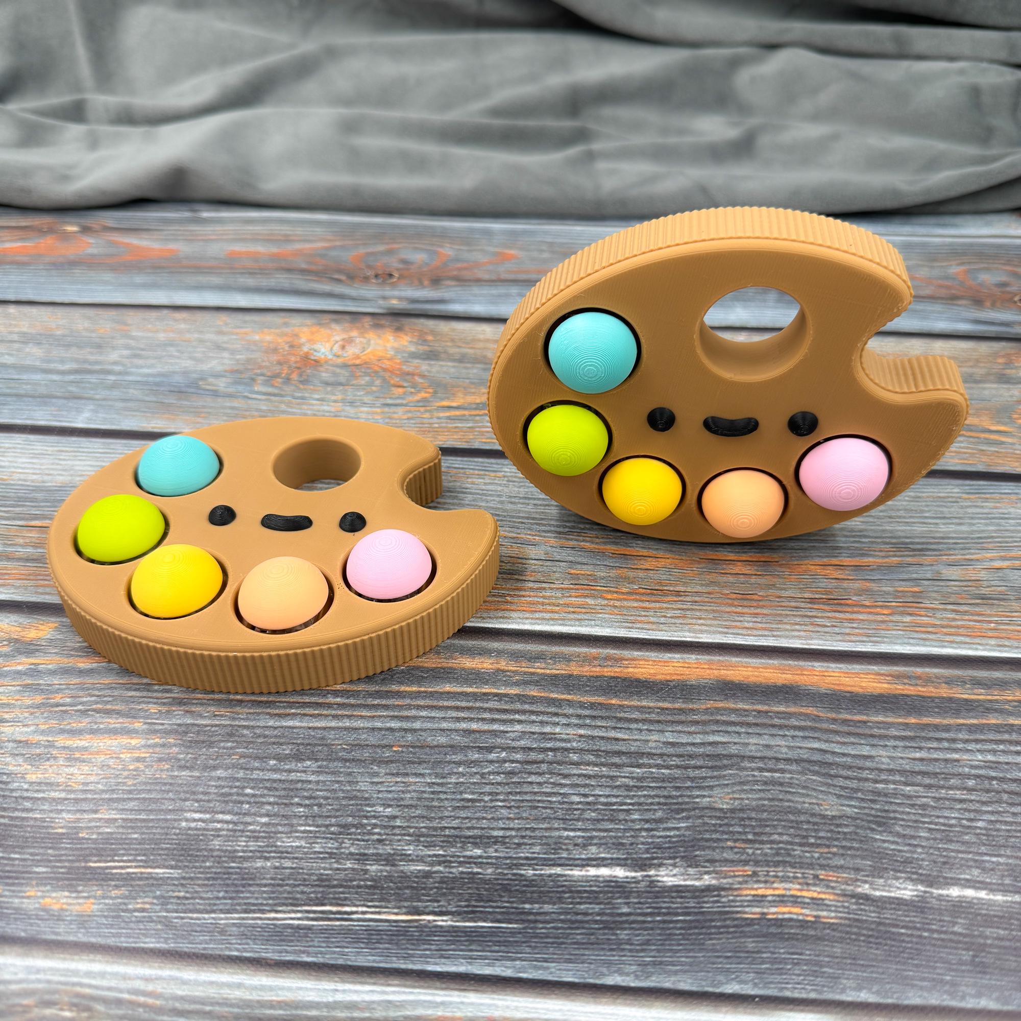 Paint Palette Multi Clicker 3D Printed Clicker Fidget - Etsy