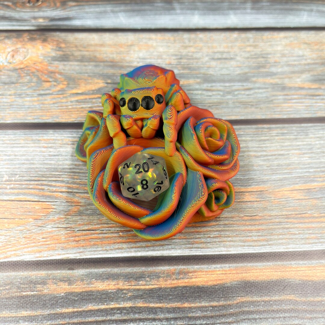 Jumping Spider 3D Printed Dice Buddy - Etsy