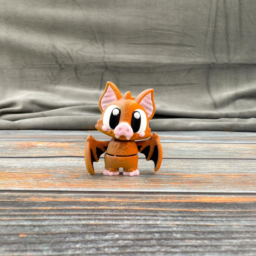 Bat Articulated 3D Printed Fidget Figure - Etsy