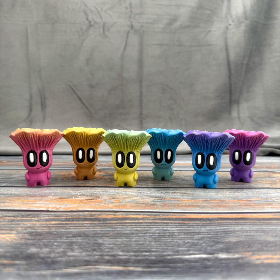 Charlie Chanterelle Fun Guys 3D Printed Fidget Figures - Etsy