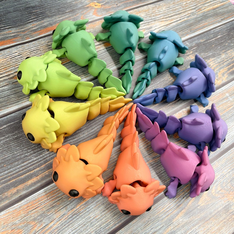 Skelly Crab in Rainbow Matte 3D Printed Articulated Fidget Figure - Etsy