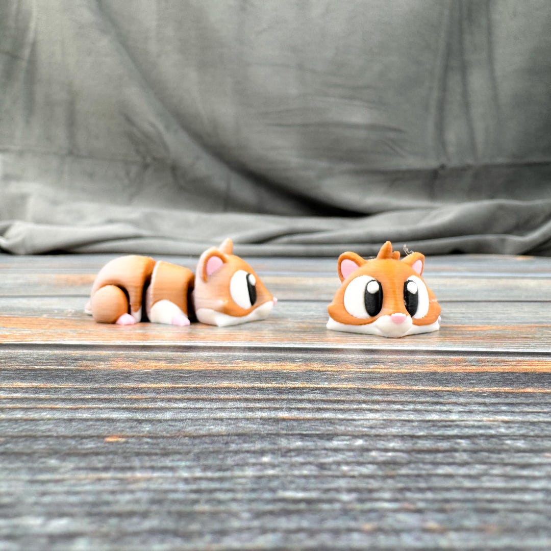 Hamster Articulated 3D Printed Fidget Figure - Etsy