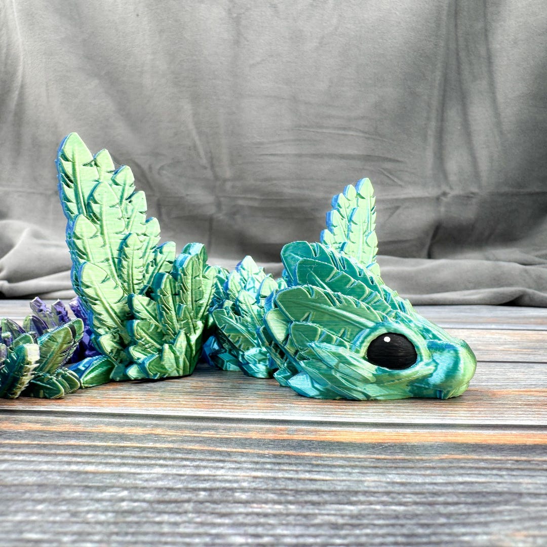 Mini Flying Serpent Dragon 3D Printed Articulated Figure - Etsy