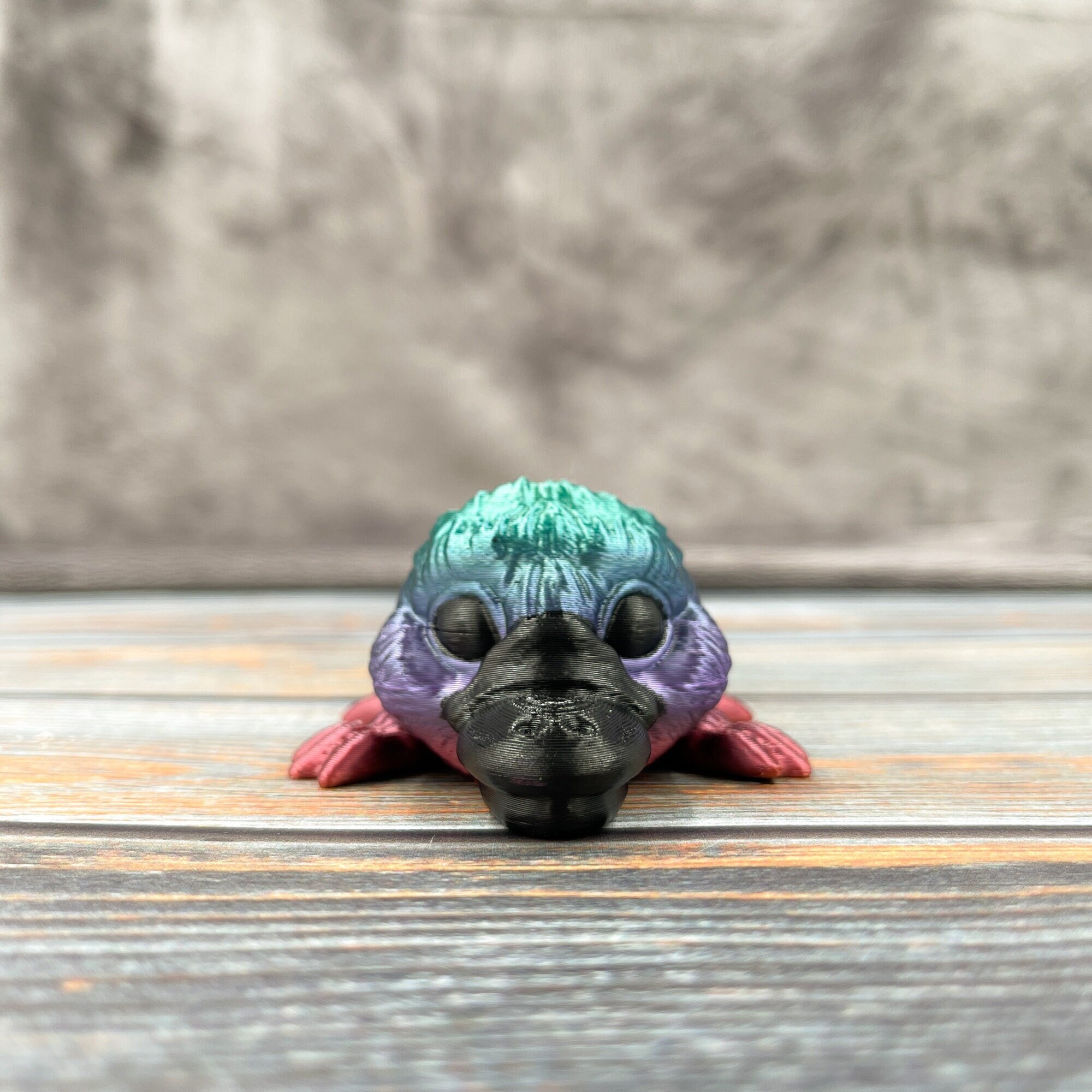 Platypus Puffling 3D Printed Articulated Fidget Figure Fun Stress ...