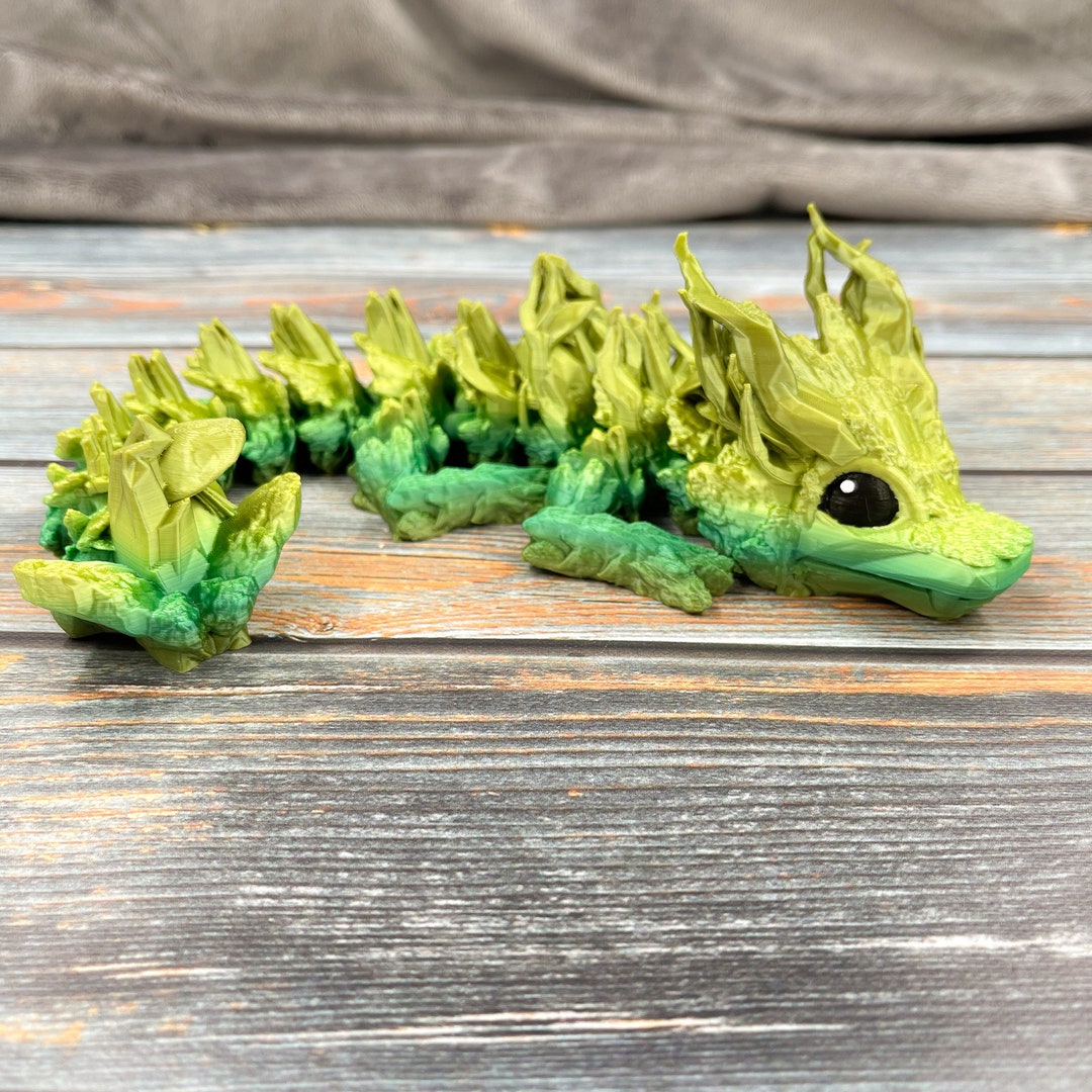Baby Woodland Dragon 3D Printed Articulated Figure - Etsy