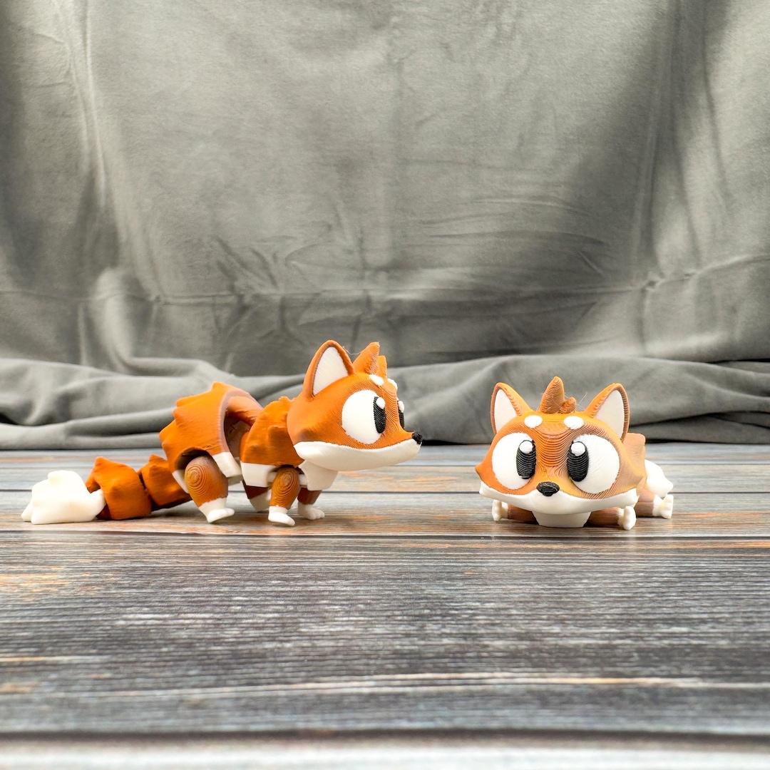 Fox Articulated 3D Printed Fidget Figure - Etsy