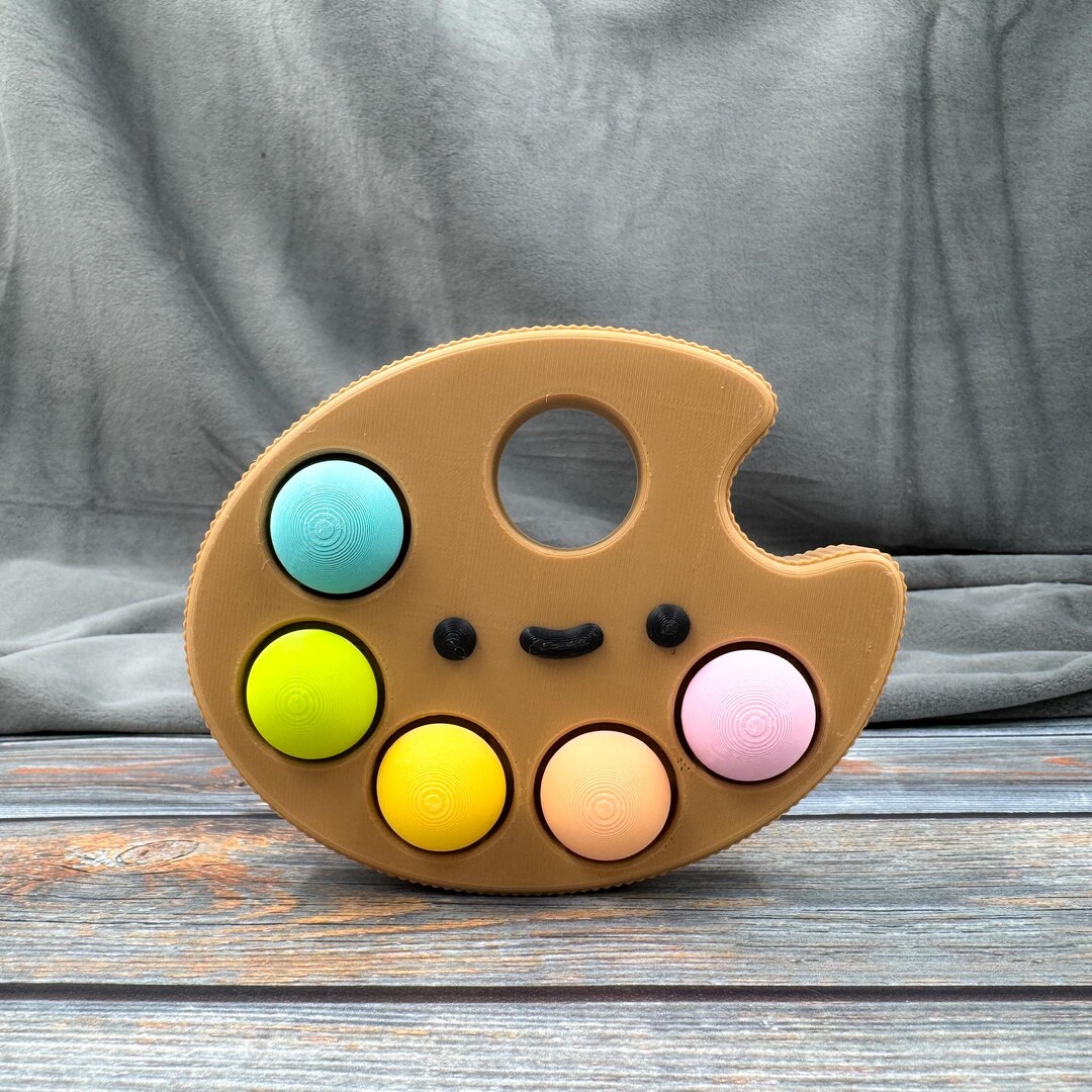 Paint Palette Multi Click 3D Printed Clicker Fidget - Etsy