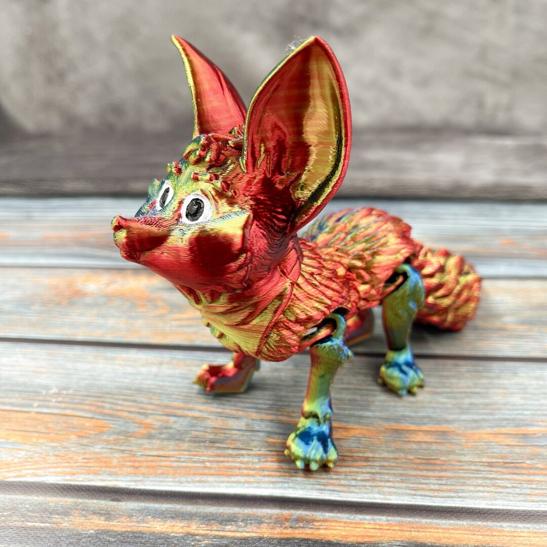 Foxi the Fox Articulated 3D Printed Fidget Figure - Etsy