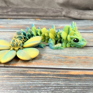 Baby Clover Dragon 3D Printed Articulated Figure - Etsy