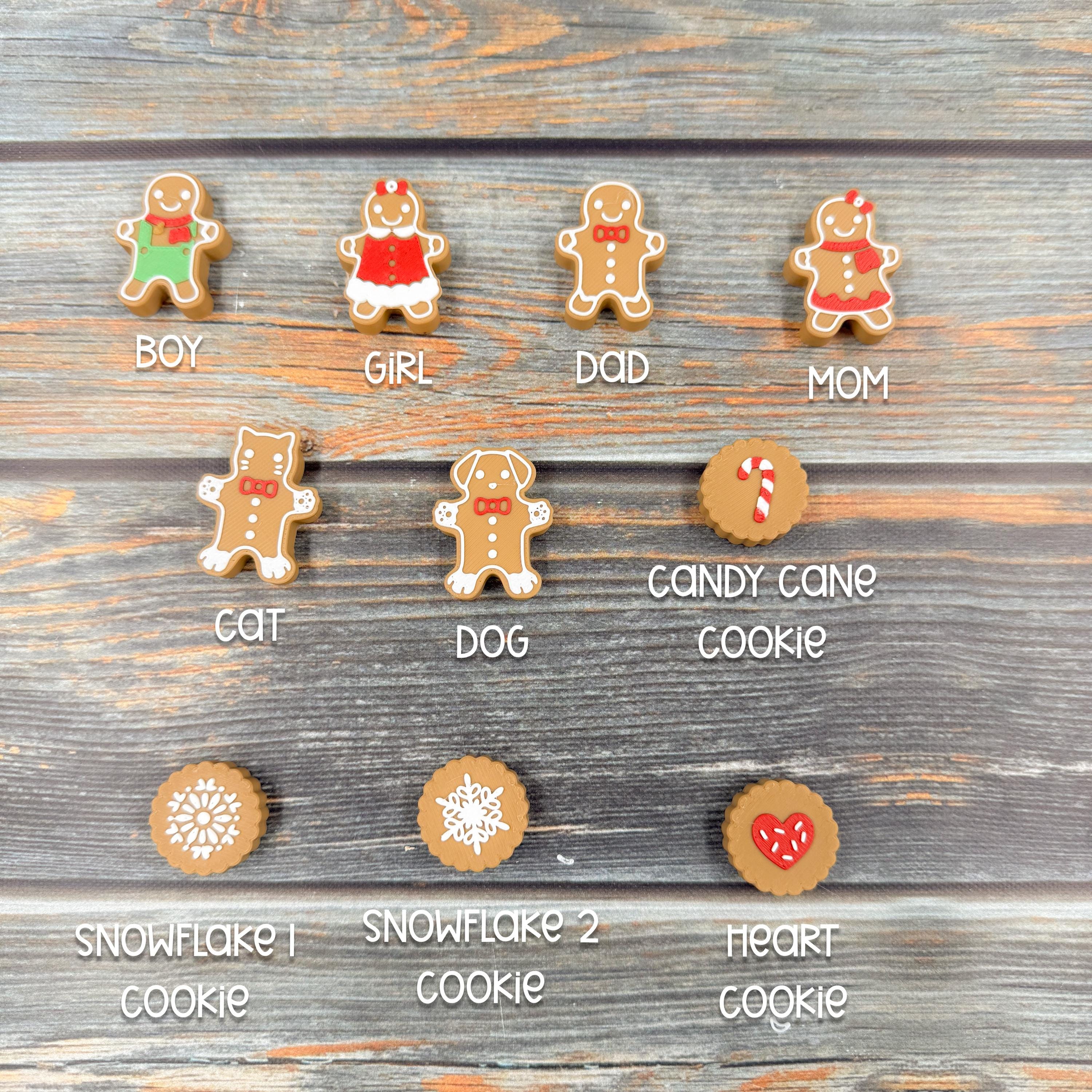 Gingerbread Family 3D Printed Clicker Fidgets - Etsy