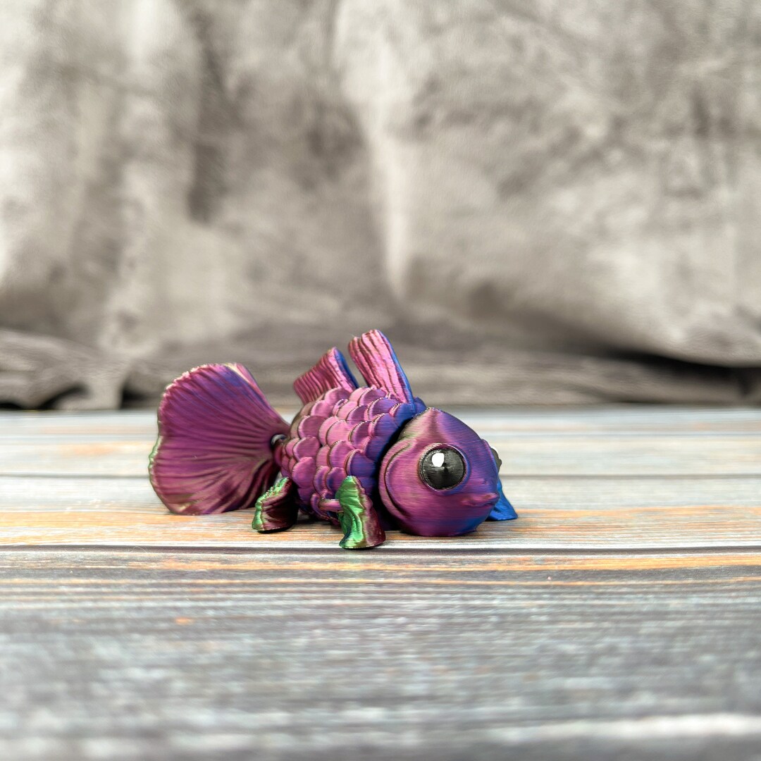 Baby Fish Mini 3D Printed Articulated Fidget Figure - Etsy