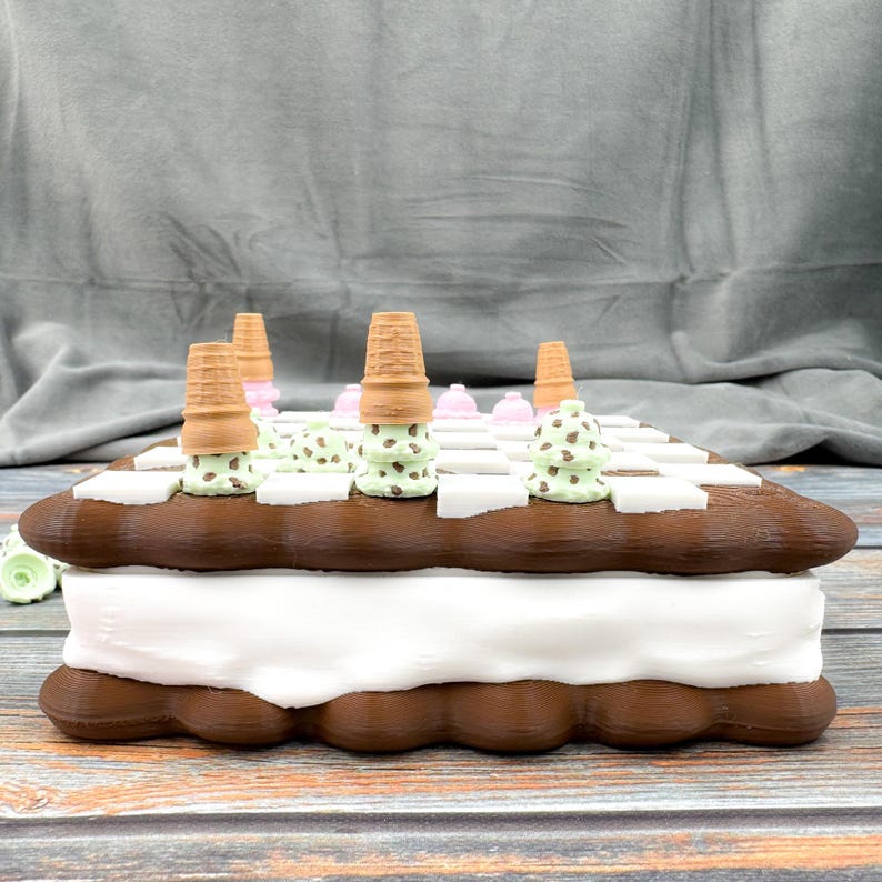 Ice Cream Sandwich Checkers 3D Printed Game - Etsy