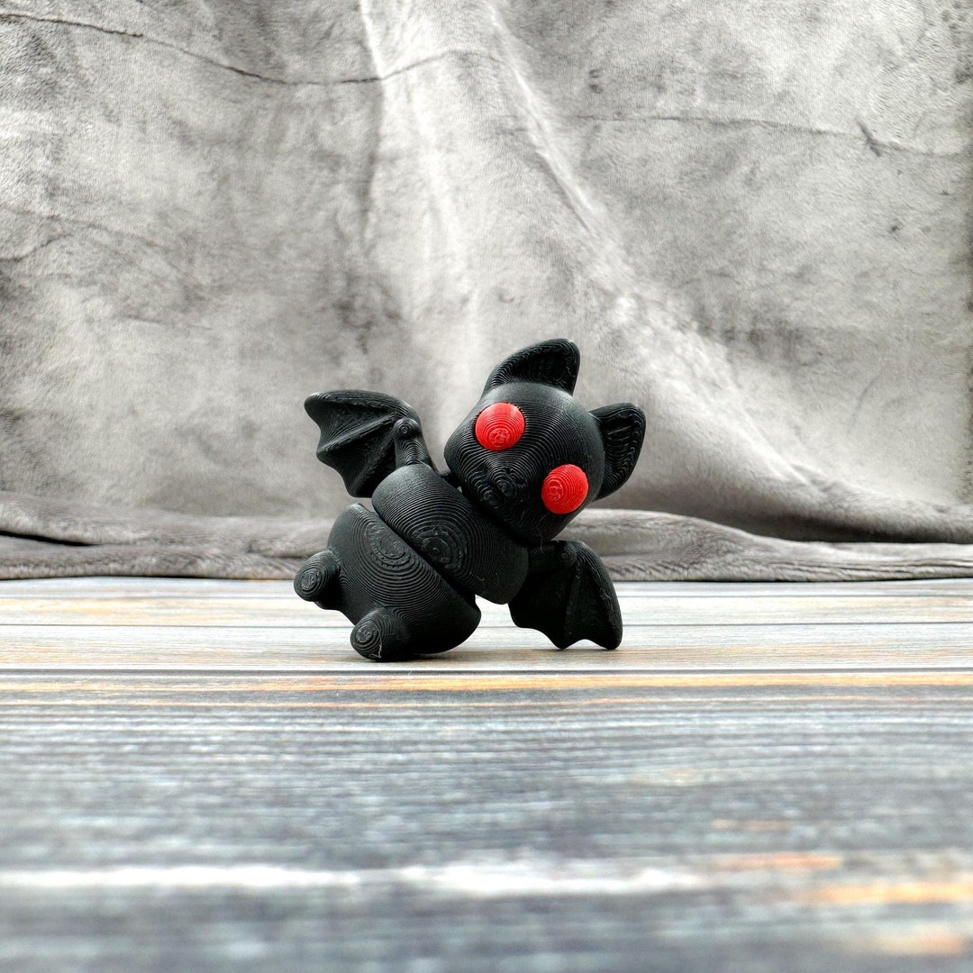 Tiny Bat 3D Printed Fidget Figure - Etsy