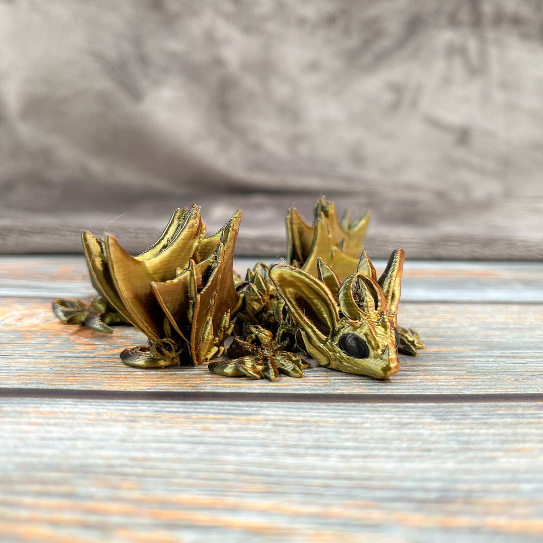 Nightwing Dragon Hatchling (tadling) 3D Printed Fidget Figure - Etsy