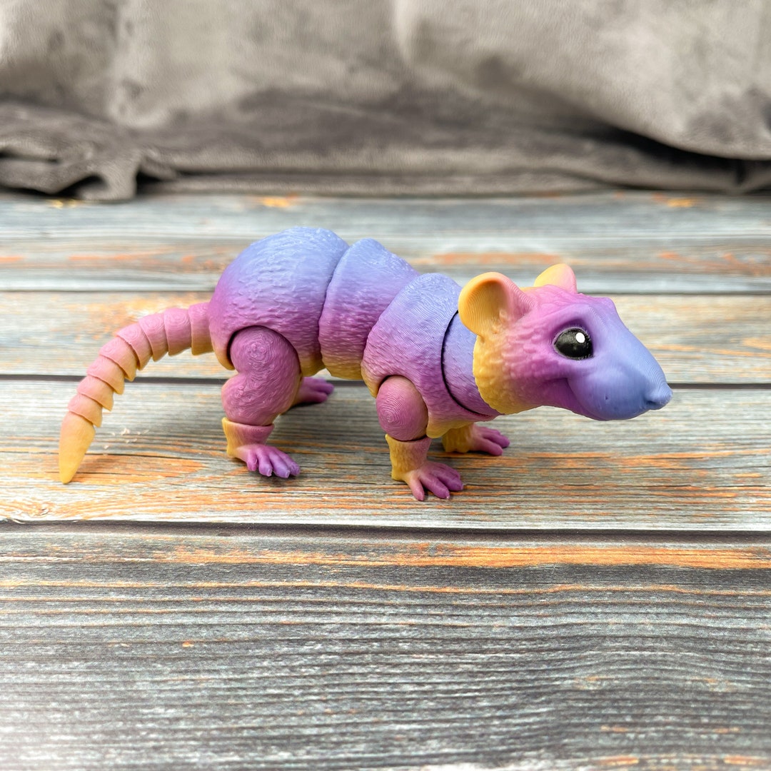 Lil Rat Articulated 3D Printed Fidget Figure - Etsy