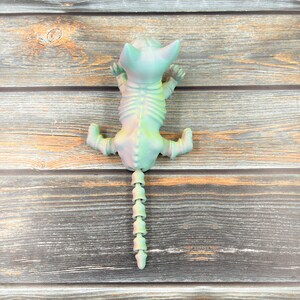 Skelly Cat Articulated 3D Printed Fidget Figure - Etsy