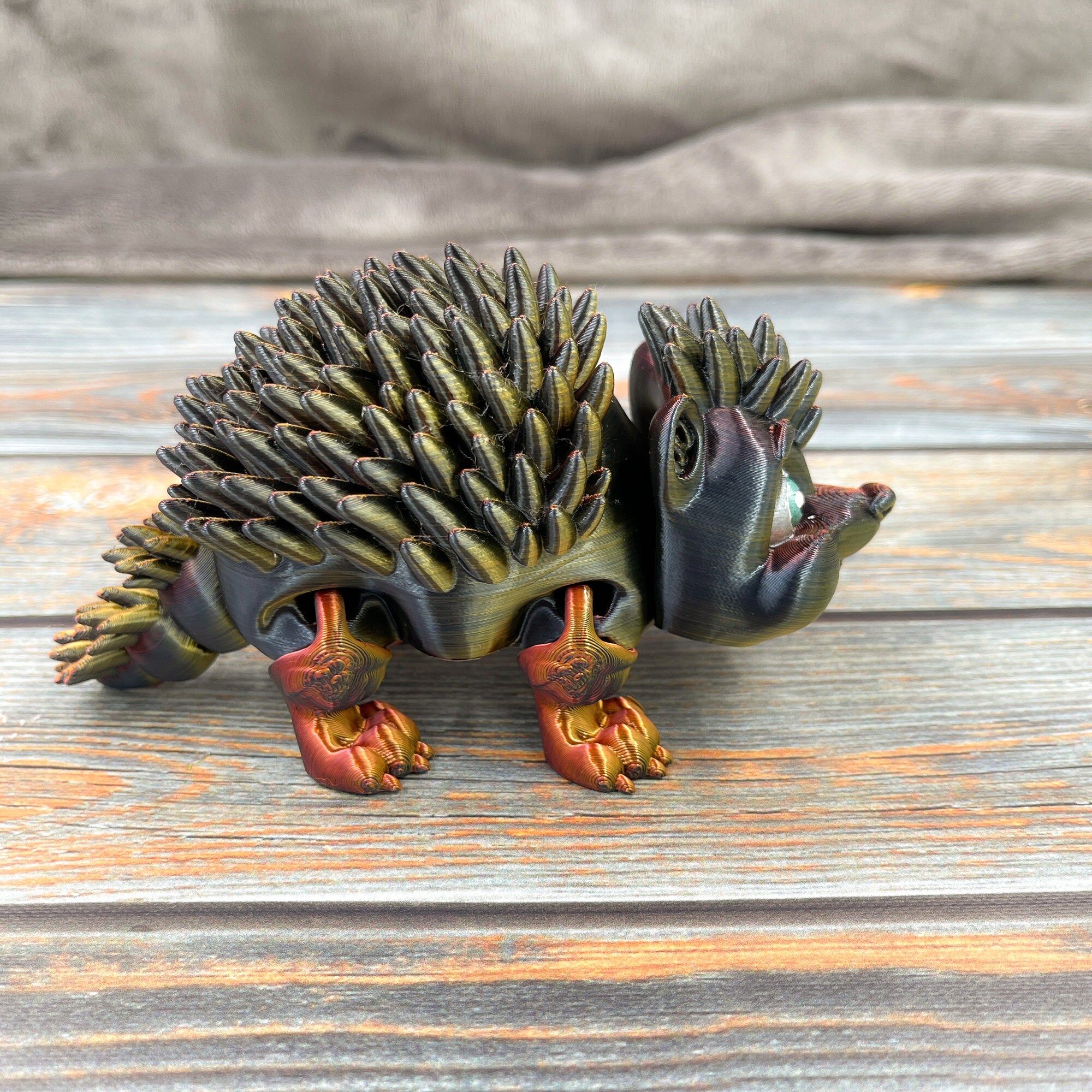 Hedgehog Articulated 3D Printed Fidget Figure - Etsy