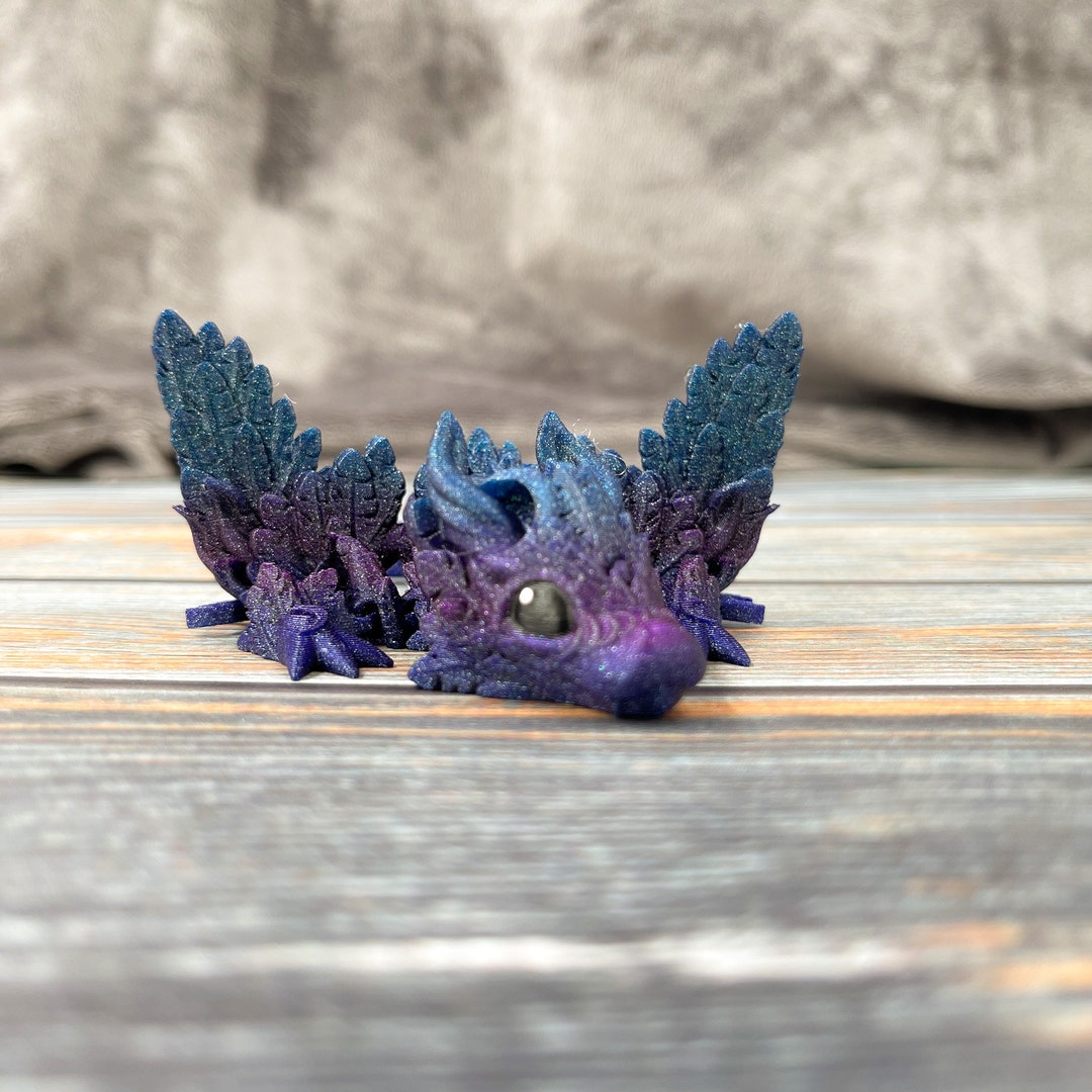 Lunar Wing Dragon Hatchling (tadling) 3D Printed Fidget Figure - Etsy