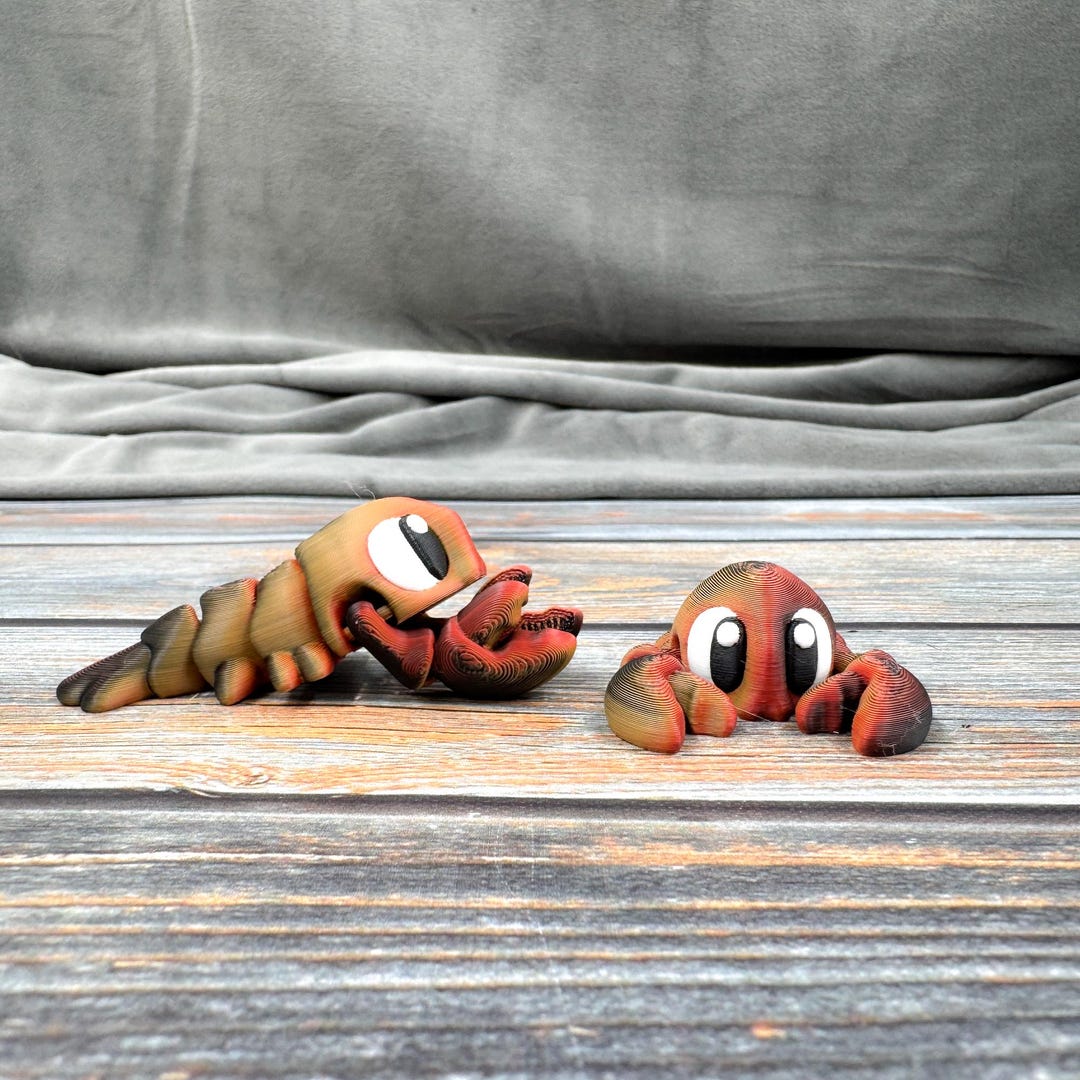 Lobster Articulated 3D Printed Fidget Figure - Etsy
