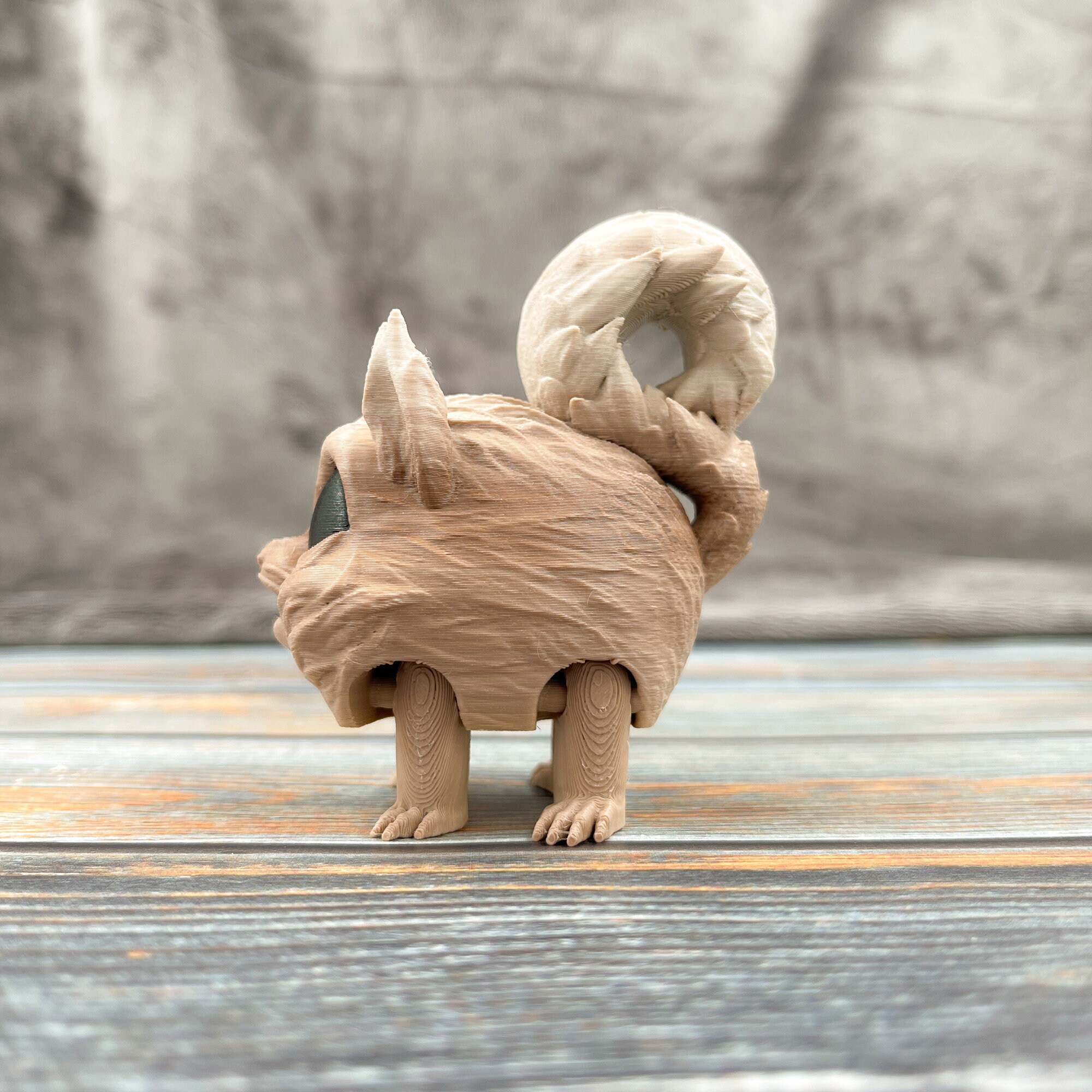 Squirrel Puffling 3D Printed Articulated Fidget Figure - Etsy