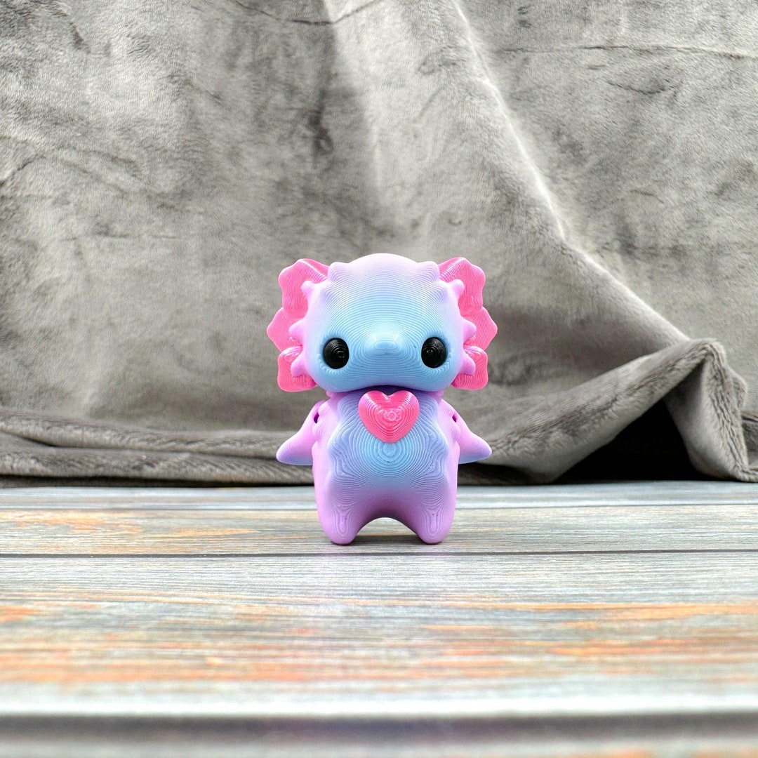 Axolotl Pixie 3D Printed Fidget Figure - Etsy