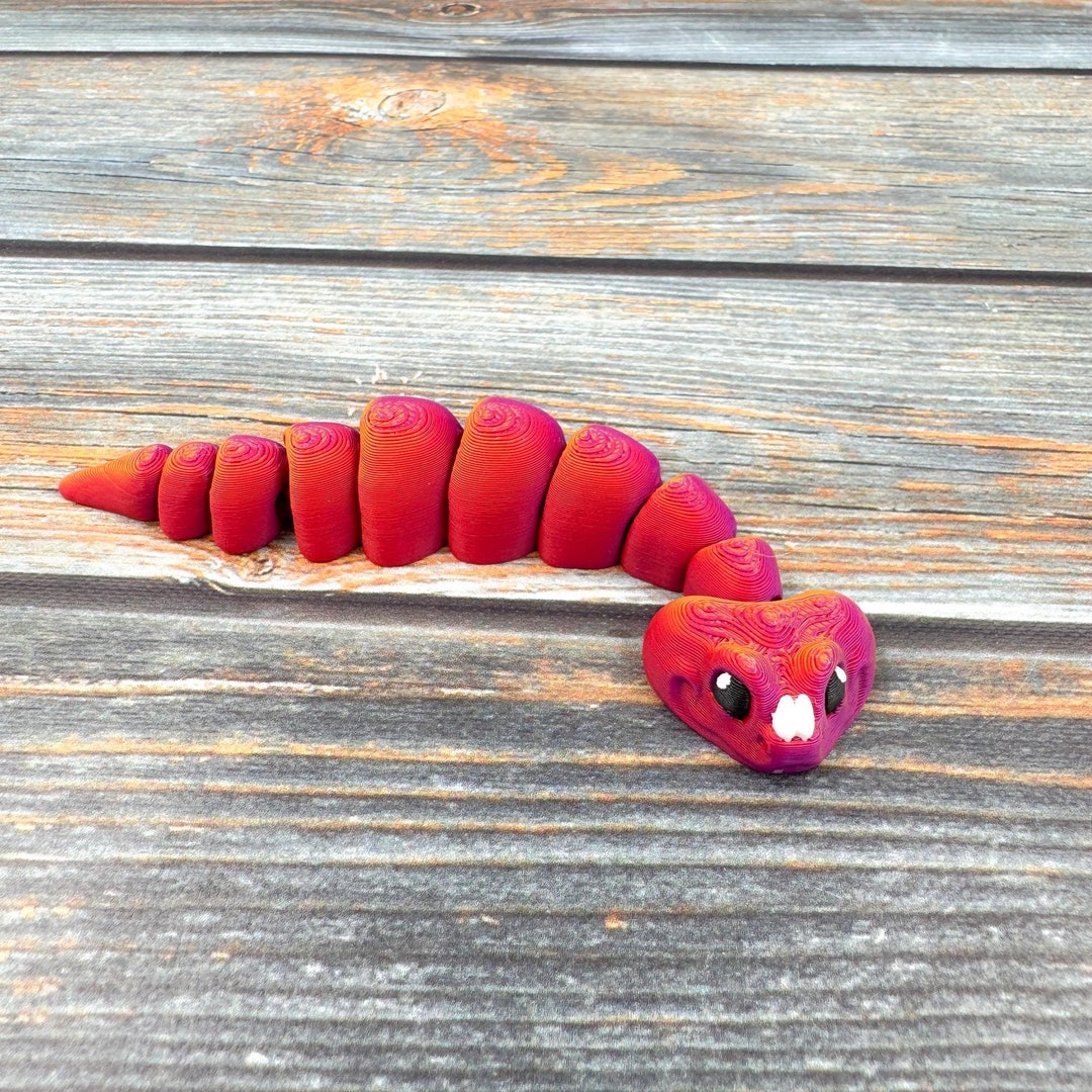 Mini Gaboon Viper Snake Articulated 3D Printed Fidget Figure - Etsy