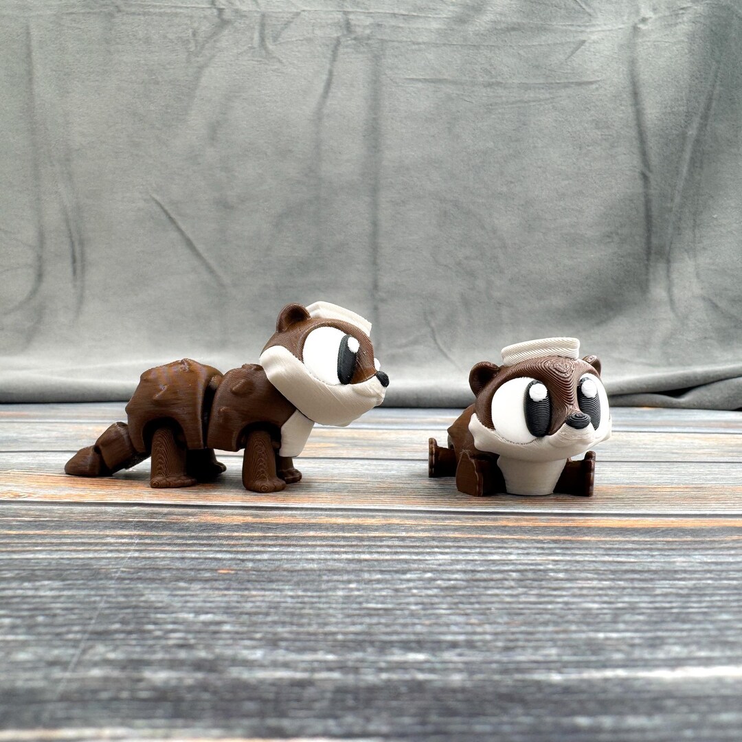 Otter Articulated 3D Printed Fidget Figure - Etsy