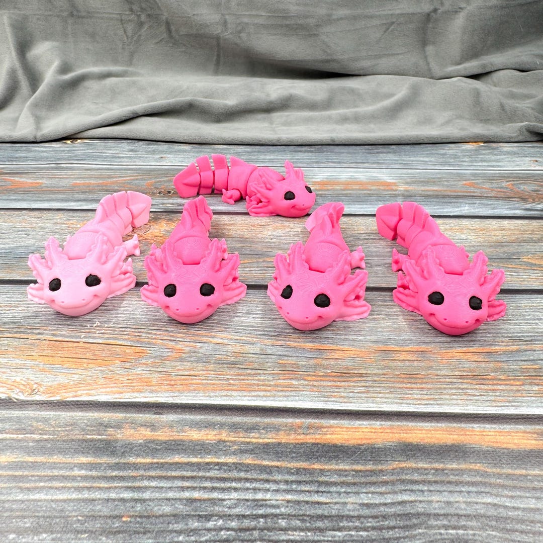 Mini Axolotl Articulated 3D Printed Fidget Figure - Etsy