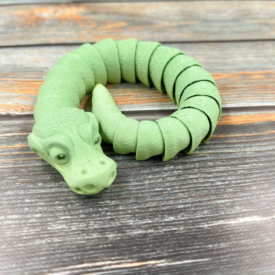Little Ball Python Snake Articulated 3D Printed Fidget Figure - Etsy