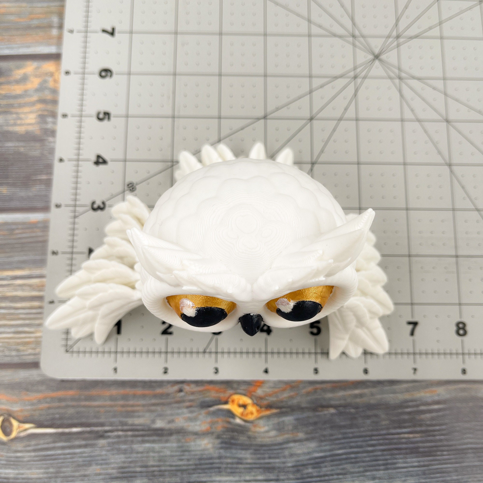 Owl in Rainbow Silk Articulated 3D Printed Fidget Figure - Etsy