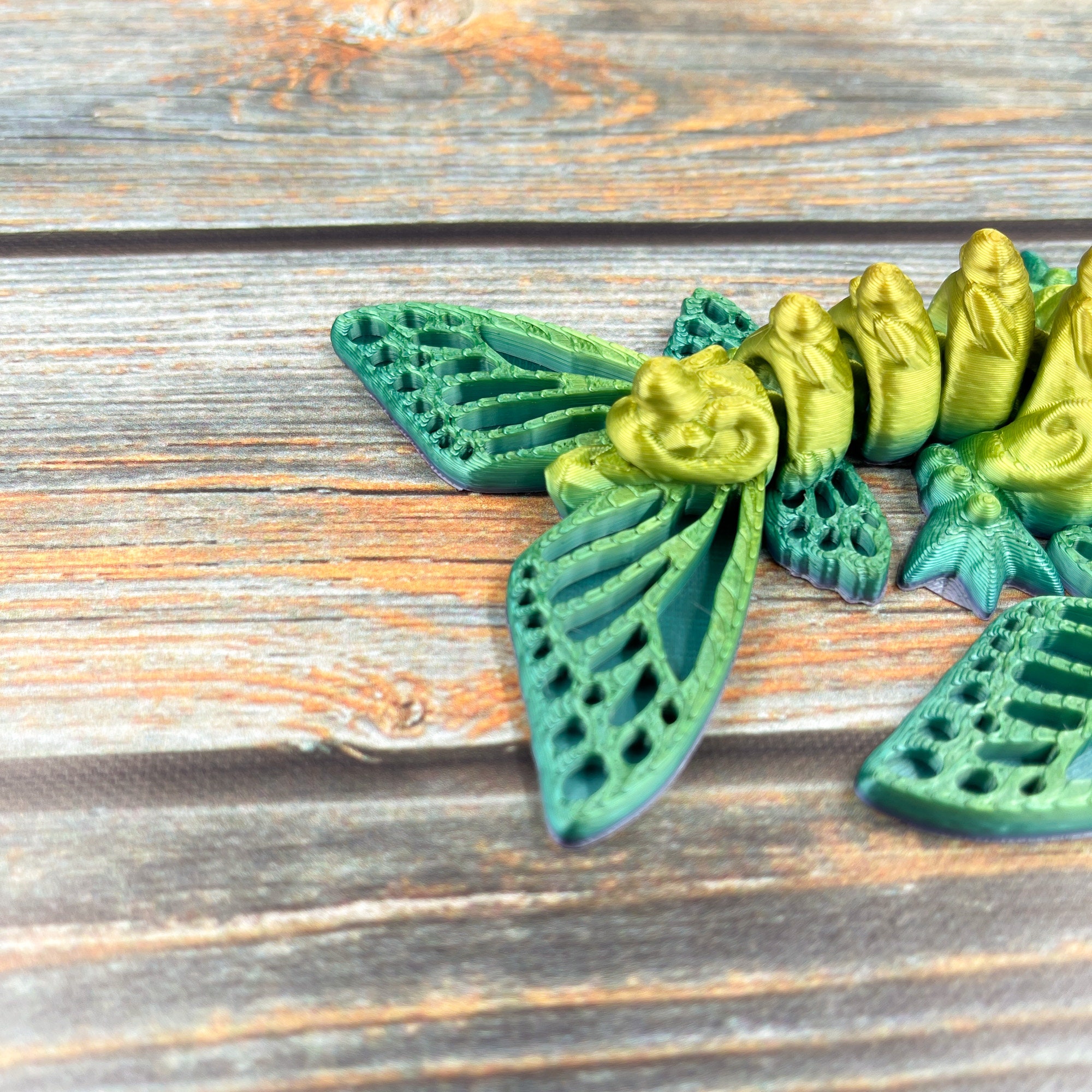 Butterfly Wyvern 3D Printed Fidget Figure - Etsy