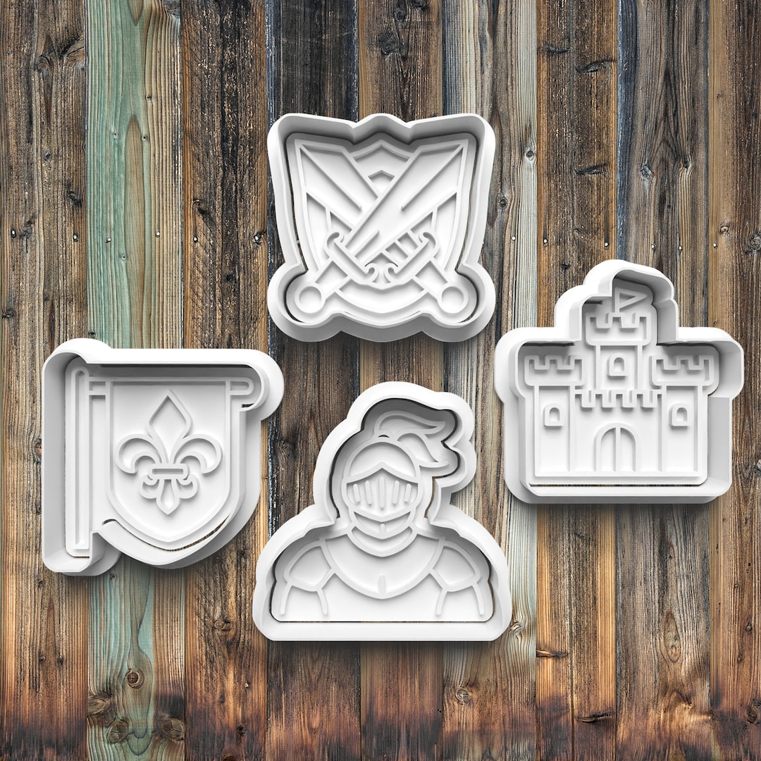 Knight Cookie Cutters, Cookie Stamps - Etsy